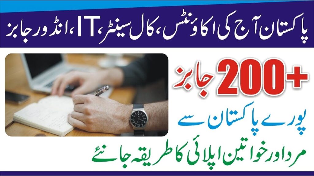 Indoor Jobs In Pakistan 2022